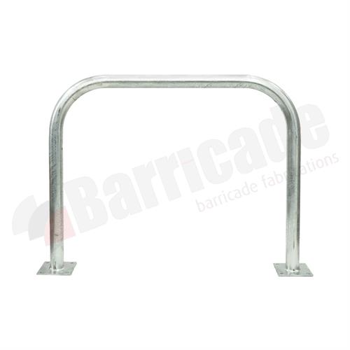 50mm galvanised steel bolt down hoop barrier - (HB2.MS1) | Barricade Ltd