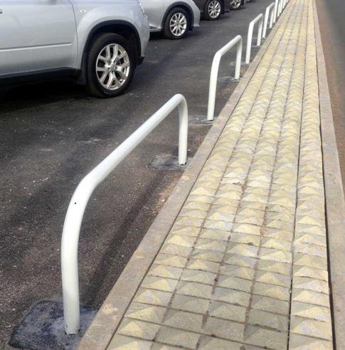 50mm galvanised steel hoop barrier - (HB2.MS2) | Barricade Ltd